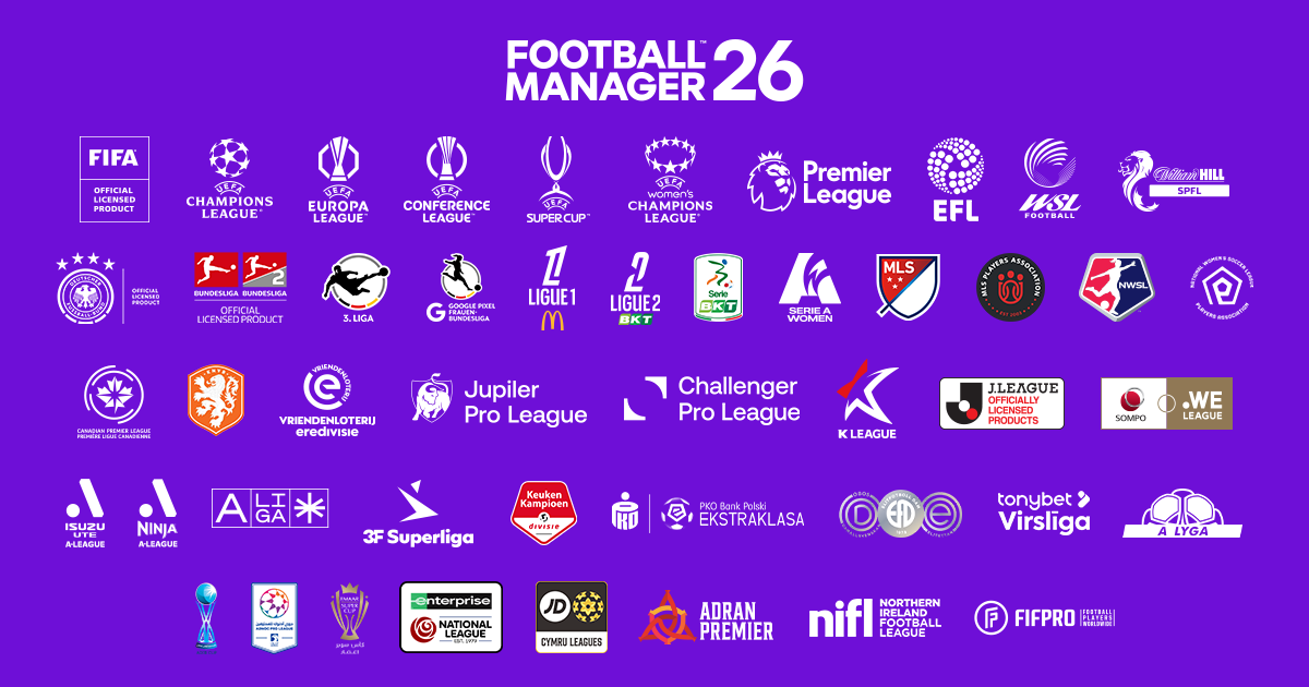 Football Manager 26 Licences | Football Manager 26